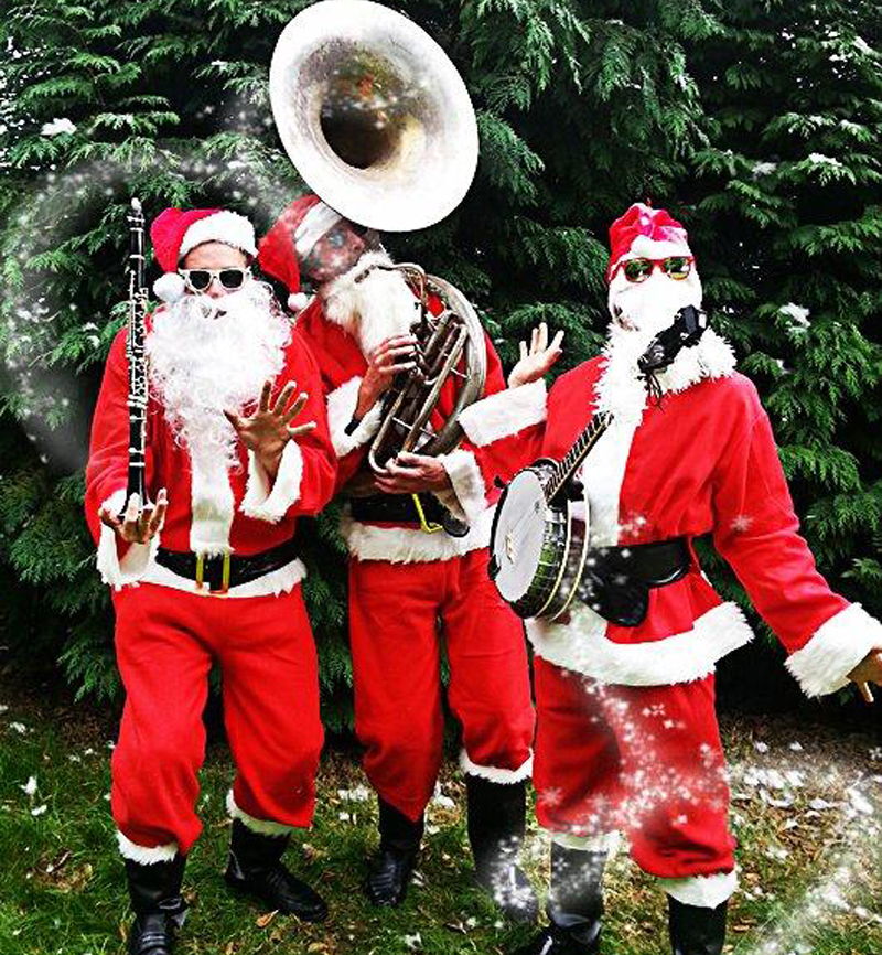 CHRISTMAS THEMED BRASS BANDS PLAYING CAROLS TO POP TO HIRE -LONDON ...